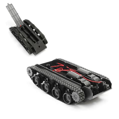 Rc Tank Smart Robot Tank Car Chassis Kit Rubber Track Crawler For Arduino Motor Diy Robot