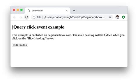 Jquery Click Method