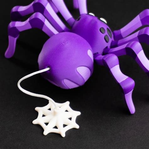 🕷️ Blob Spider Magnetic Retractable Flexi Art Toy・ 3d File For 3d Printing・cults