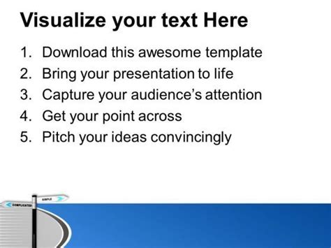Choose Simple Way To Solve Problem PowerPoint Templates Ppt Backgrounds For Slides
