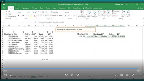 Vlookup Multiple Columns With A Single Formula Excel Vlookup
