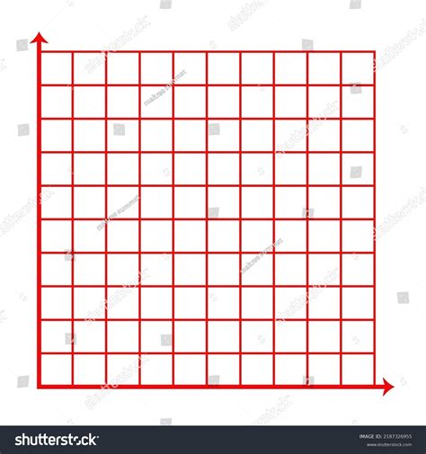 White Graph Paper Red Line X Stock Vector Royalty Free 2187326955 Shutterstock