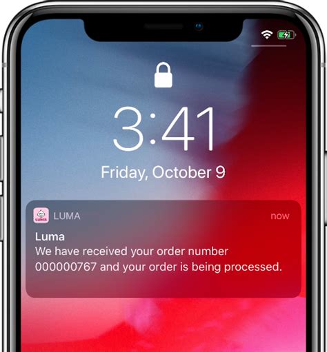 how to enable push notifications for order tracking