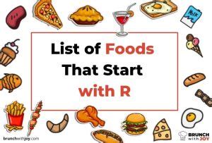 21 Foods That Start With R Brunch With Joy