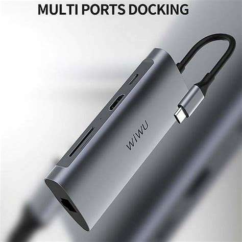 WIWU Alpha HRT USB C Hub In Usb Hubs Multi Function Adapter And Type C For Windows
