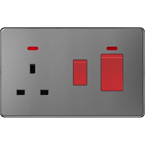 45a Cooker And 13a Socket Gray Siddiqui Trading Fzco