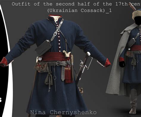 Artstation Outfit Of The Second Half Of The 17th Century Ukrainian
