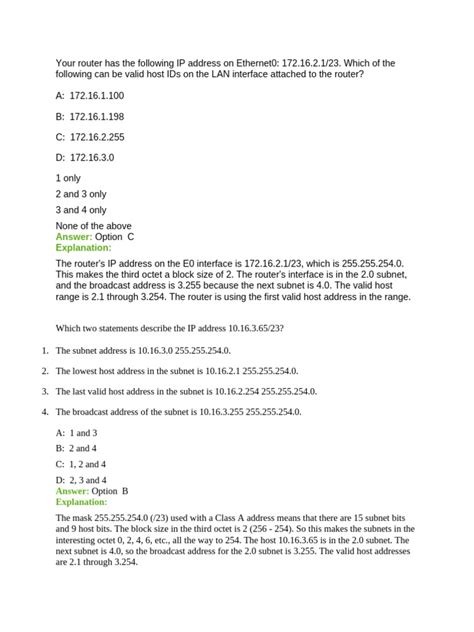 Sub Netting Pdf Ip Address Routing