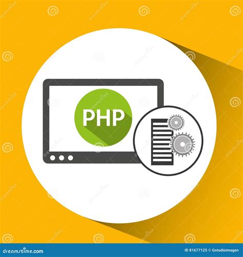 Database Setting Php Computer Web Stock Vector Illustration Of Backup