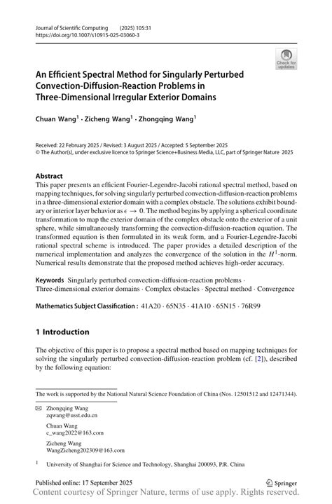 An Efficient Spectral Method For Singularly Perturbed Convection Diffusion Reaction Problems In