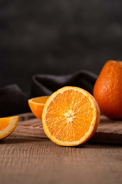 Fundo Branco De Fruta Laranja