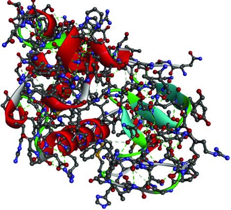 Serum Lysozyme Protein Of Goat Showing The Ligand Receptor Interaction