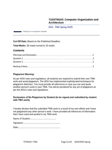 T103 Tm103 Tma Ksa Sp24 25 Pdf Computer Program Programming