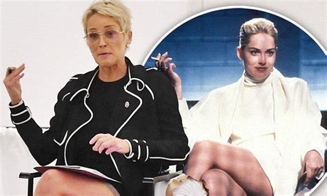 Sharon Stone Recreates That Basic Instinct Scene With Legs Crossed
