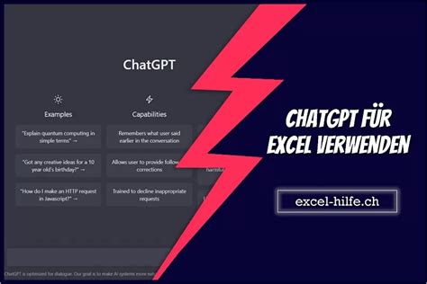 Chatgpt Für Excel Verwenden Excel Hilfech