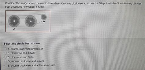 Solved Consider The Image Shown Below If Drive Wheel X