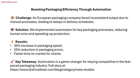 Boosting Packaging Efficiency Through Automation