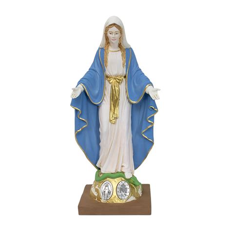 Our Lady Of Miracles Statue With Medal