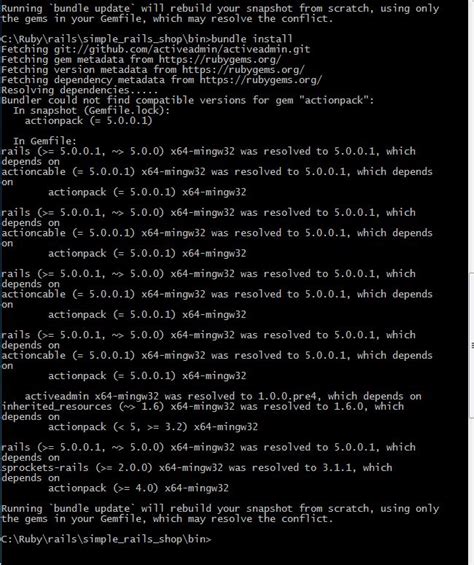 Ruby Why Not Installable Active Admin In Ruby 22 On Rails 50
