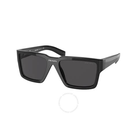 Prada Dark Grey Square Ladies Sunglasses Pr 09ys 1ab5s0 56