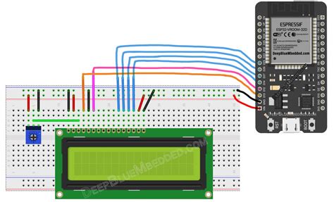 ESP LCD Display X Without I C Arduino Core DeepBlue