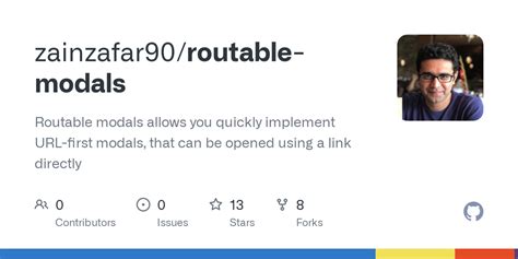 GitHub Zainzafar Routable Modals Routable Modals Allows You Quickly Implement First