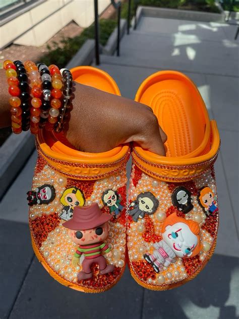 Halloween Crocs Halloween Shoes Custom Crocs Bedazzled Crocs