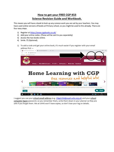 How To Get Your Free Cgp Ks3 Science Revision Guide And Workbook