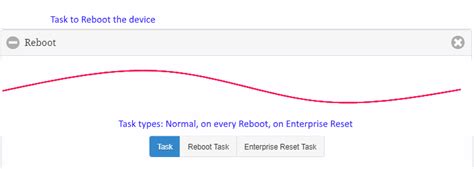 enterprise provisioner tasks what are reboot and enterprise factory