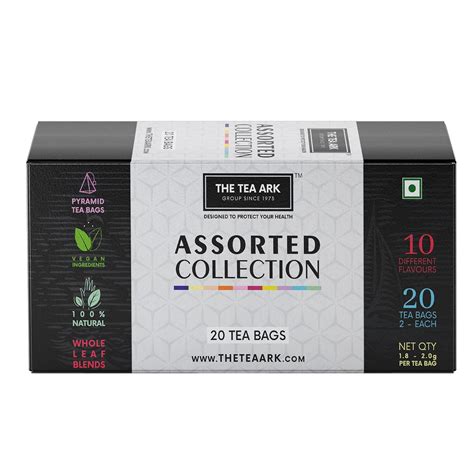 The Tea Ark Assorted Chamomile Bags Sampler Pack Tea Assortment Box