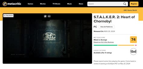 Stalker 2 Estreia Morno No Metacritic Mas Conquista Os Fãs