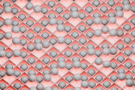 3d render geometry shapes loop on block background stock illustration