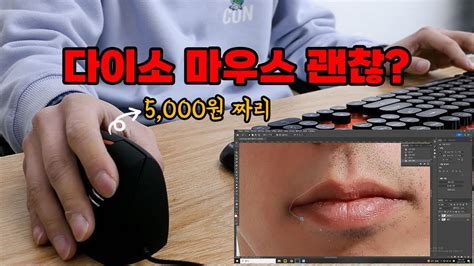 단돈 5 000원 손목이 편한 다이소 버티컬 마우스 괜찮을까 Youtube