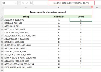 How To Count Letters In Excel Counting Letters In Your Spreadsheets Earn And Excel