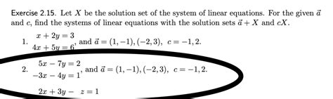 solved exercise 2 15 ﻿let x ﻿be the solution set of the