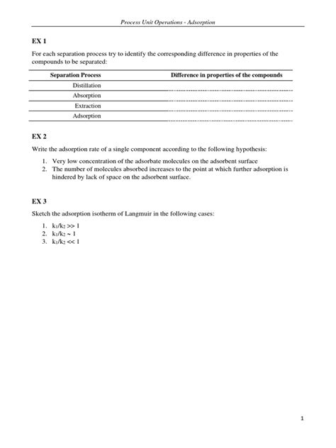 Adsorption Exercises Pdf Adsorption Applied And Interdisciplinary Physics