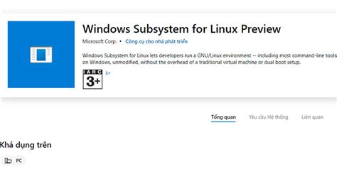 Windows Subsystem for Linux WSL đã chính thức khả dụng trên Microsoft Store