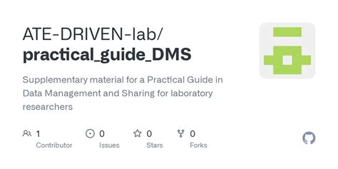Github Ate Driven Lab Practical Guide Dms Supplementary Material For A Practical Guide In