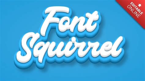 Font Squirrel Text Effect Generator