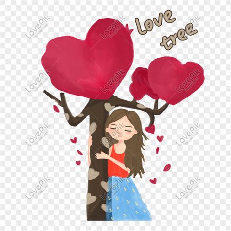 소녀 포옹 사랑 Png 일러스트 무료 다운로드 Lovepik