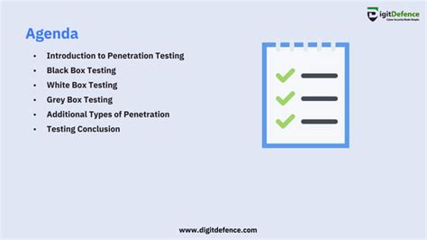 Types Of Penetration Testing Presentationpdf