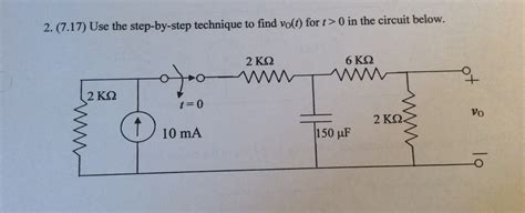 Solved Use The Step By Step Technique To Find V O T For T Chegg
