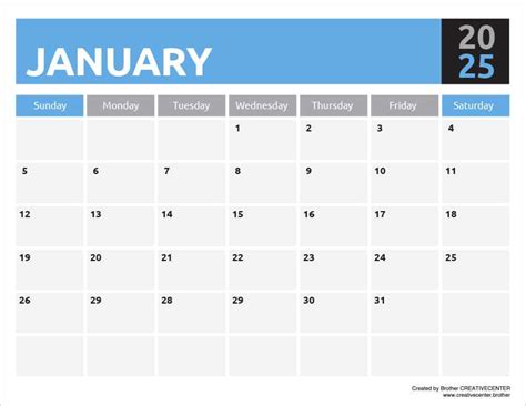 Free Block Calendar Template For Easy Organization And Planning