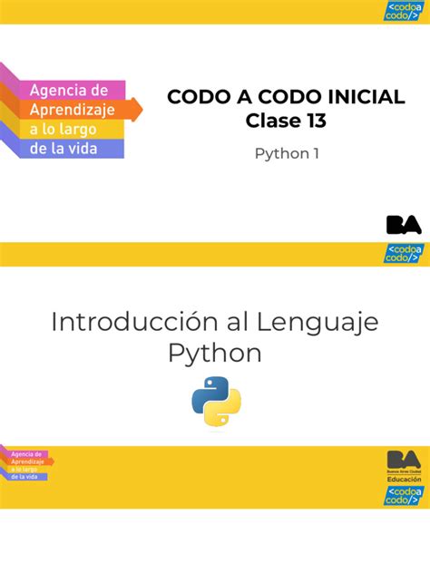 clase 13 python 1 introducción al lenguaje python pdf python