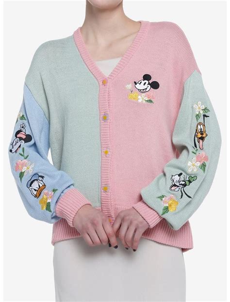 Disney Mickey Mouse And Friends Spring Pastel Cardigan Girls Cardigan