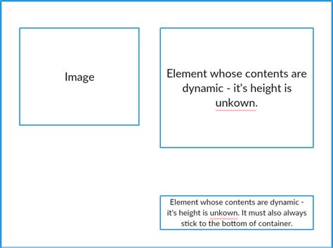 Layout Css Position Element On Bottom Of Container Without Removing