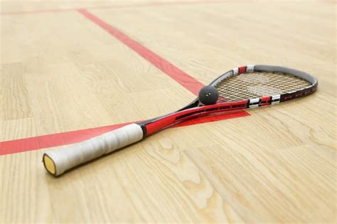 Premium Photo Racquetball Equipment On The Floor