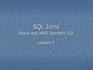 Ppt Sql Joins Powerpoint Presentation Free Download Id