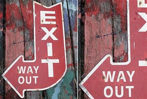 Decorative Exit Arrow Sign Exit Sign Wall Decor Antique Farm House Exit Sign Shabby Chic