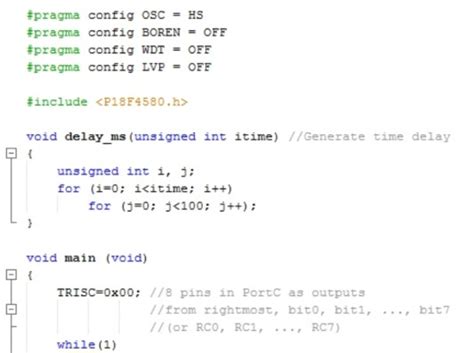 Pragma Config OSC HS Pragma Config BOREN OFF Chegg Com